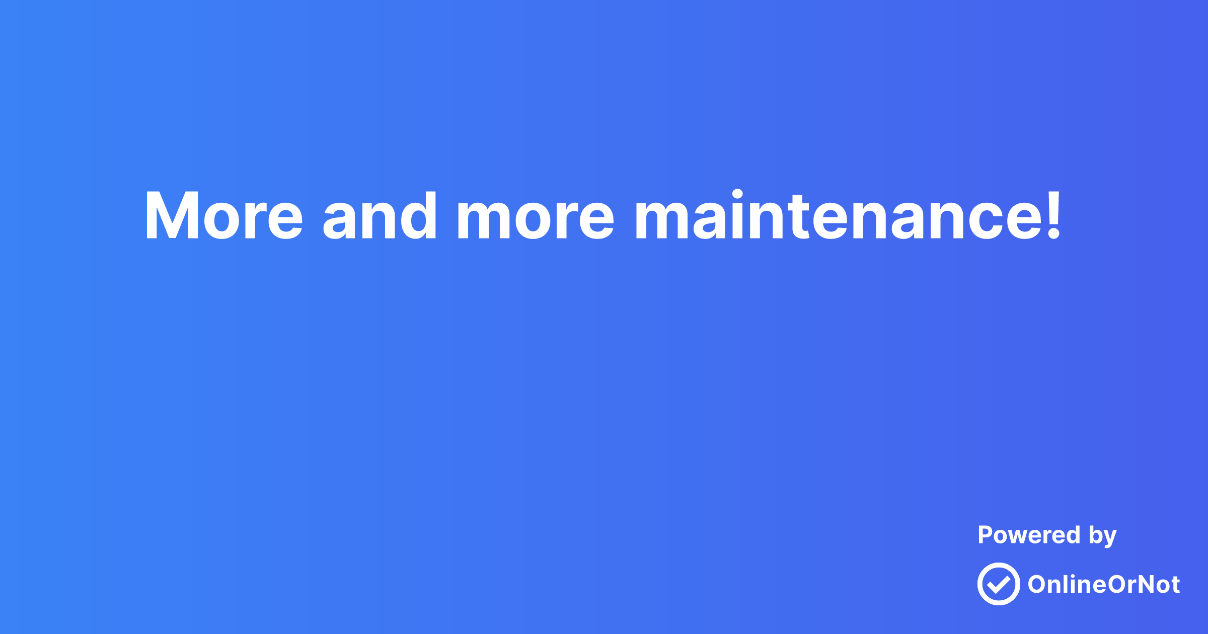 More and more maintenance! | Casterlabs Status